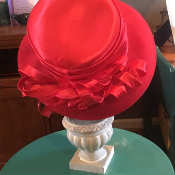 Accessories | New Red Hat With Red Ribbon | Poshmark